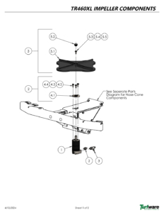 TR460XL Parts List - TurfWare 460 Ride-On Spreader